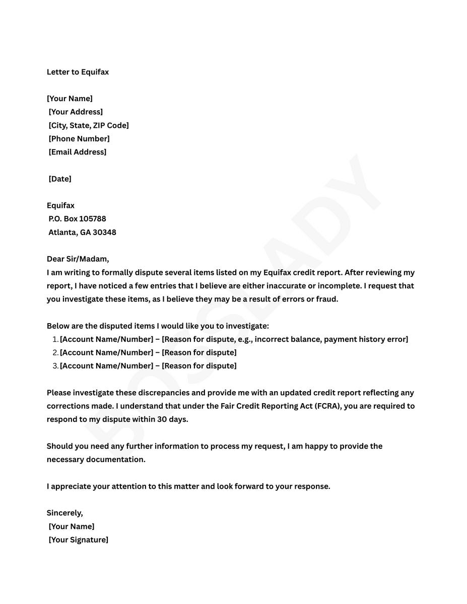 Credit Repair Letters Bundle – Simpli Beyoutiful